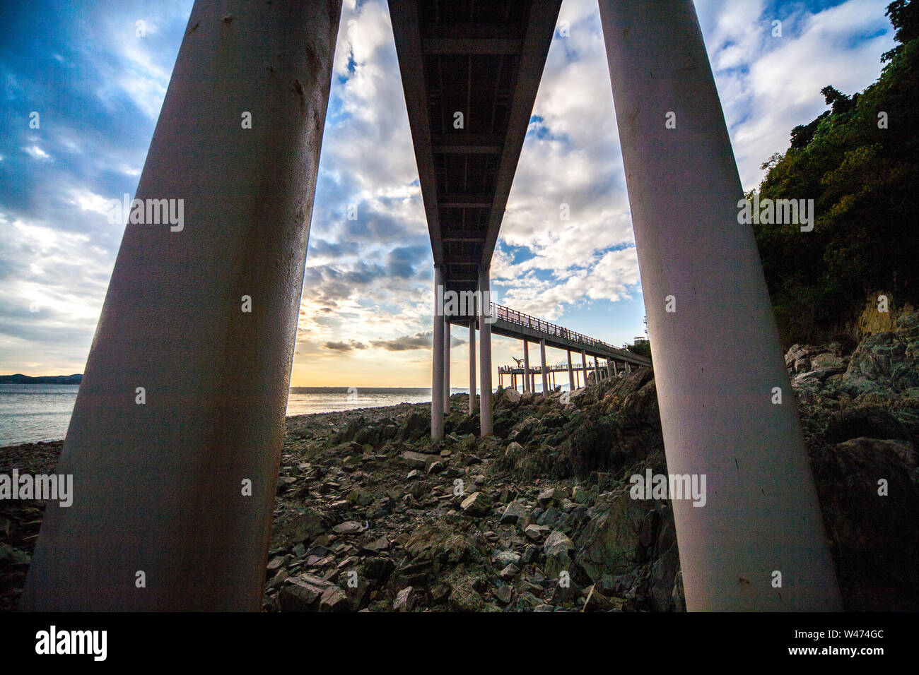a bridge over the sea Stock Photo - Alamy