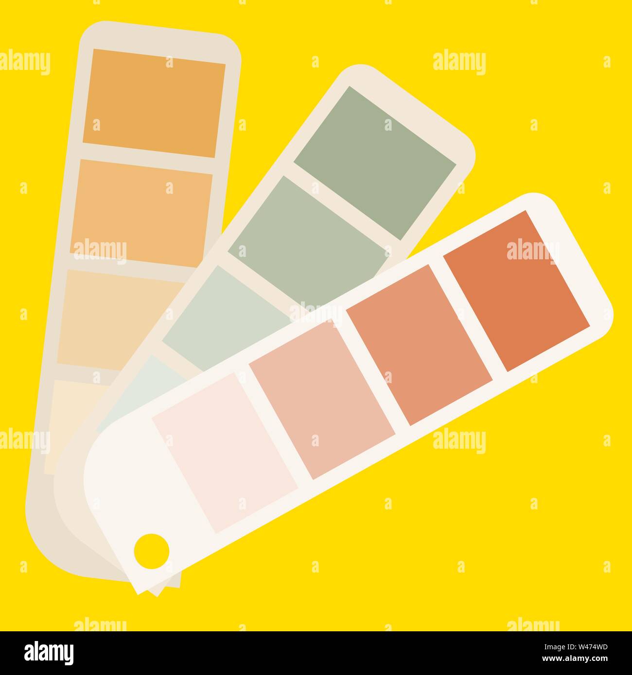 Color palette, illustration, vector on white background Stock Vector ...