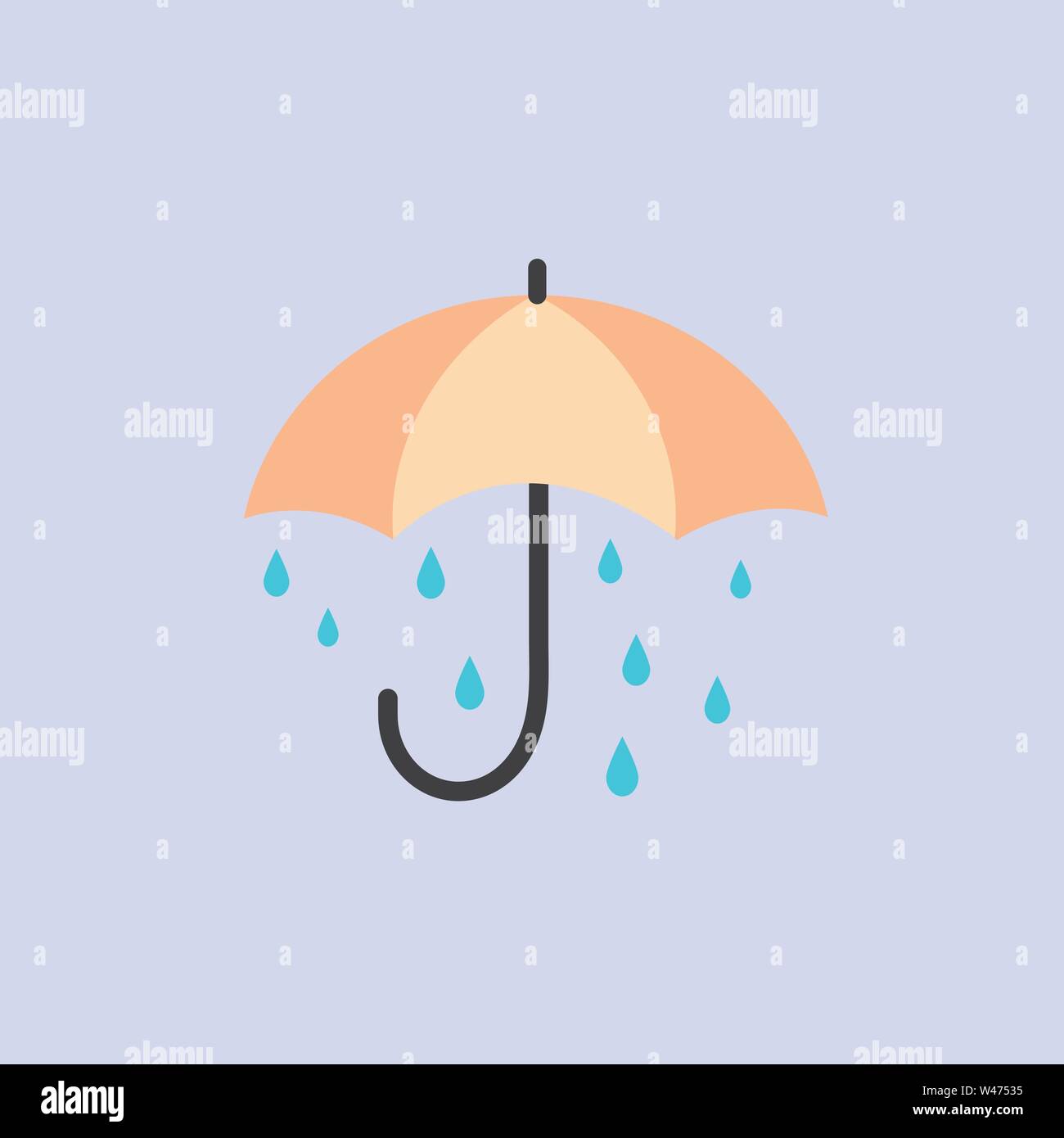 Crying with umbrella Stock Vector Images - Alamy