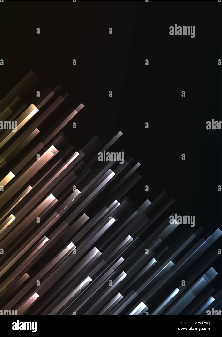 multicolour overlap pixel speed in dark background, geometric layer ...