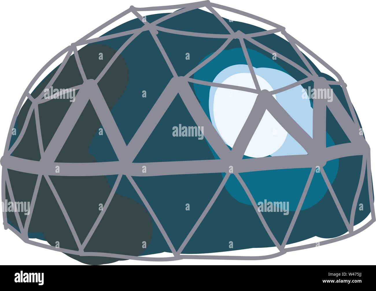 Dome, illustration, vector on white background Stock Vector Image & Art ...