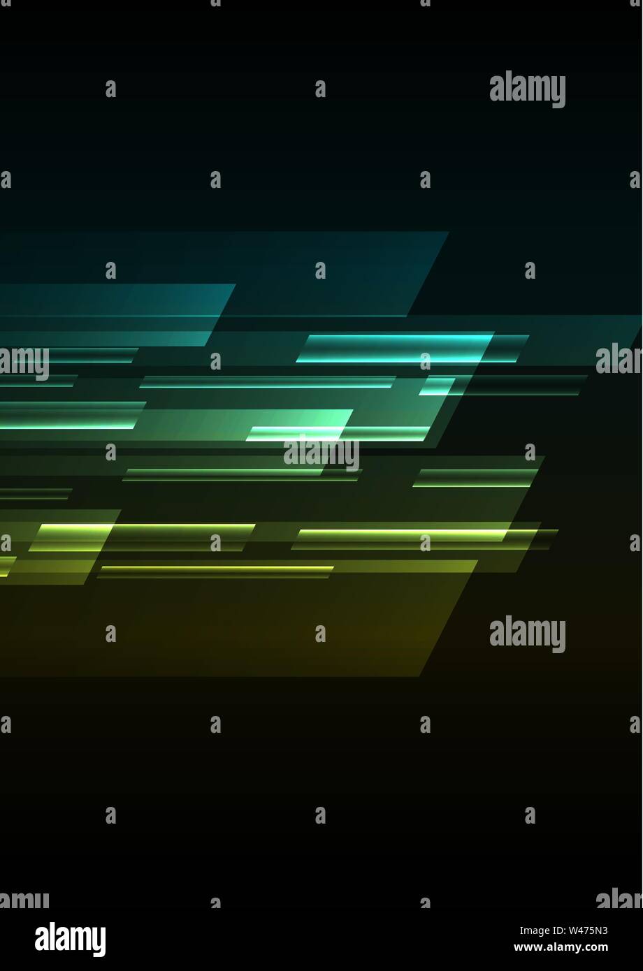 multicolour overlap pixel speed in dark background, geometric layer ...