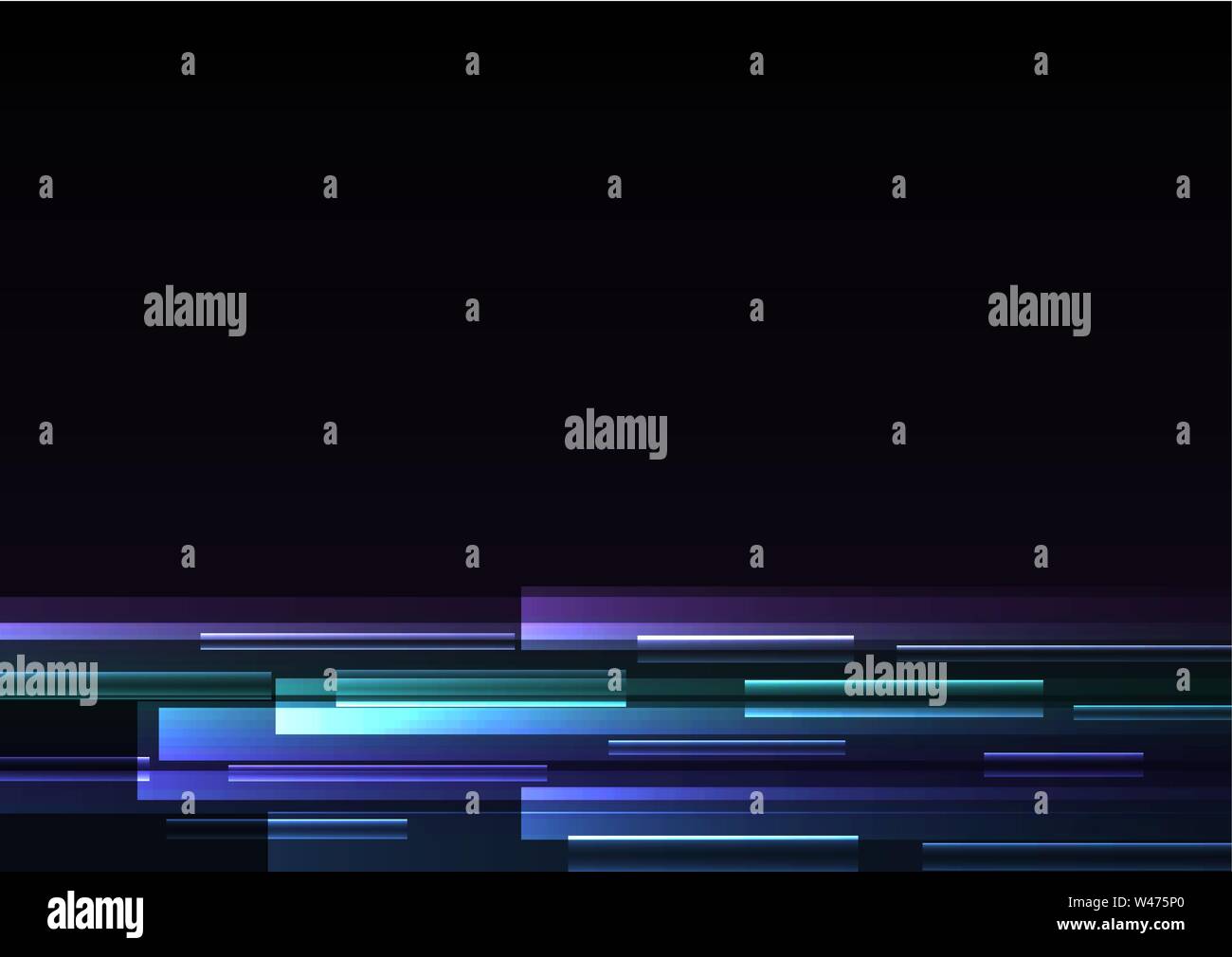 multicolour overlap pixel speed in dark background, geometric layer ...
