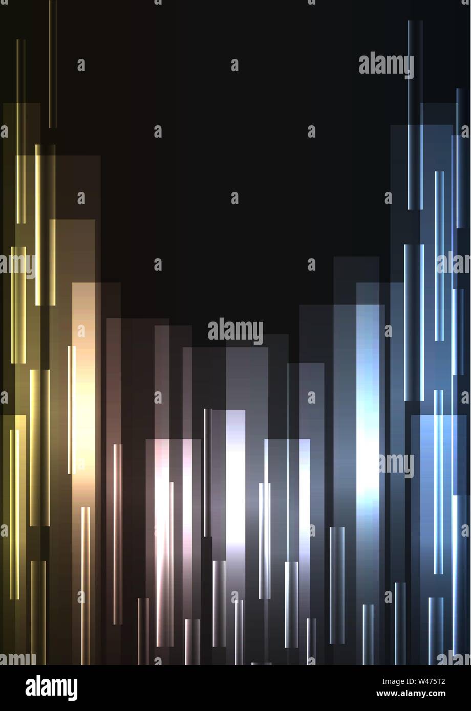 multicolour overlap pixel speed in dark background, geometric layer ...