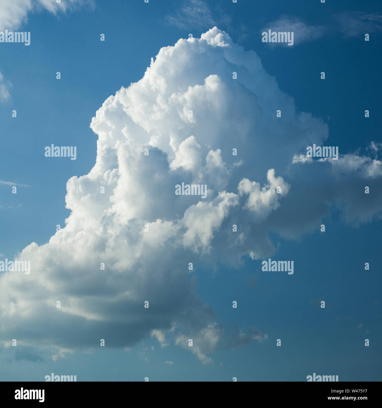Beautiful vast blue sky with amazing cloud background. Elements of ...