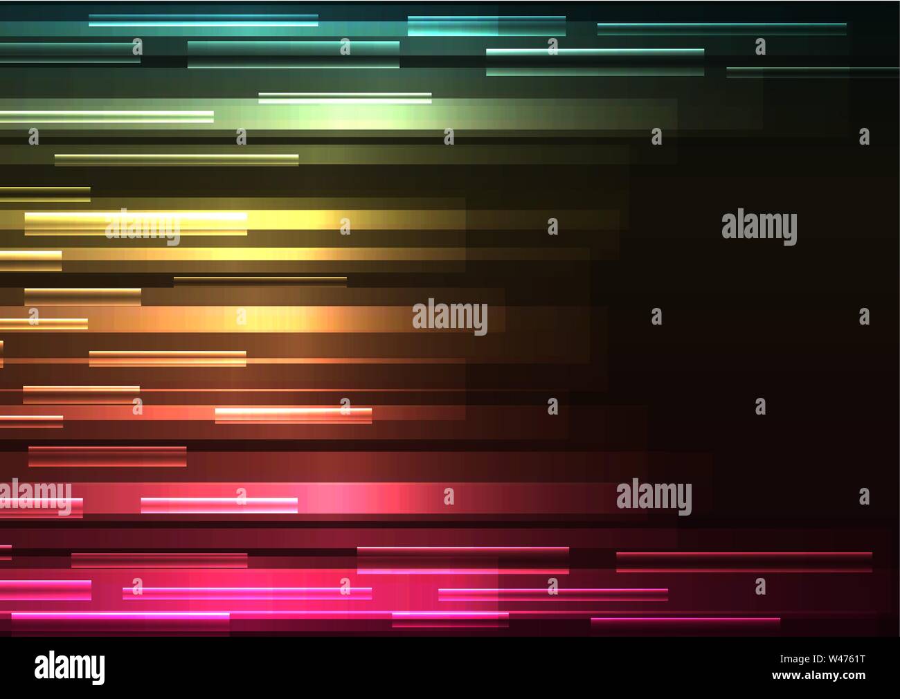 multicolour overlap pixel speed in dark background, geometric layer ...