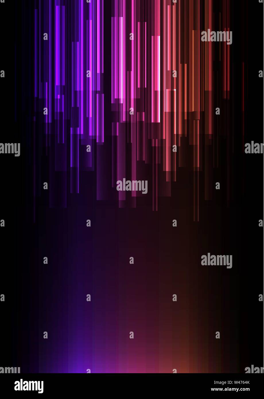 multicolour overlap pixel speed in dark background, geometric layer ...