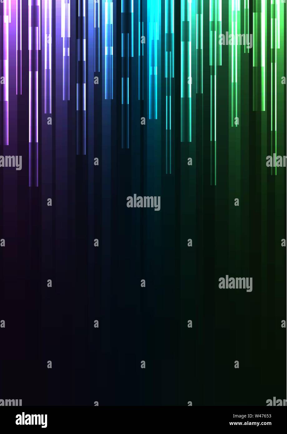 multicolour overlap pixel speed in dark background, geometric layer ...