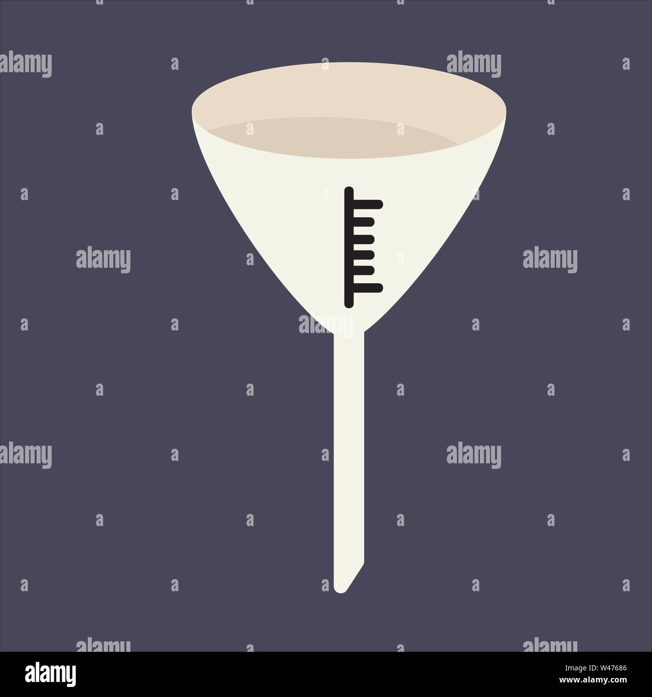 Funnel, illustration, vector on white background Stock Vector Image ...