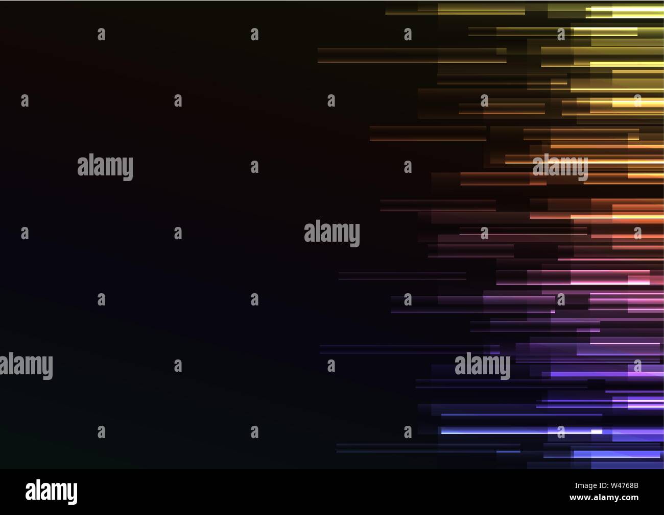 multicolour overlap pixel speed in dark background, geometric layer ...