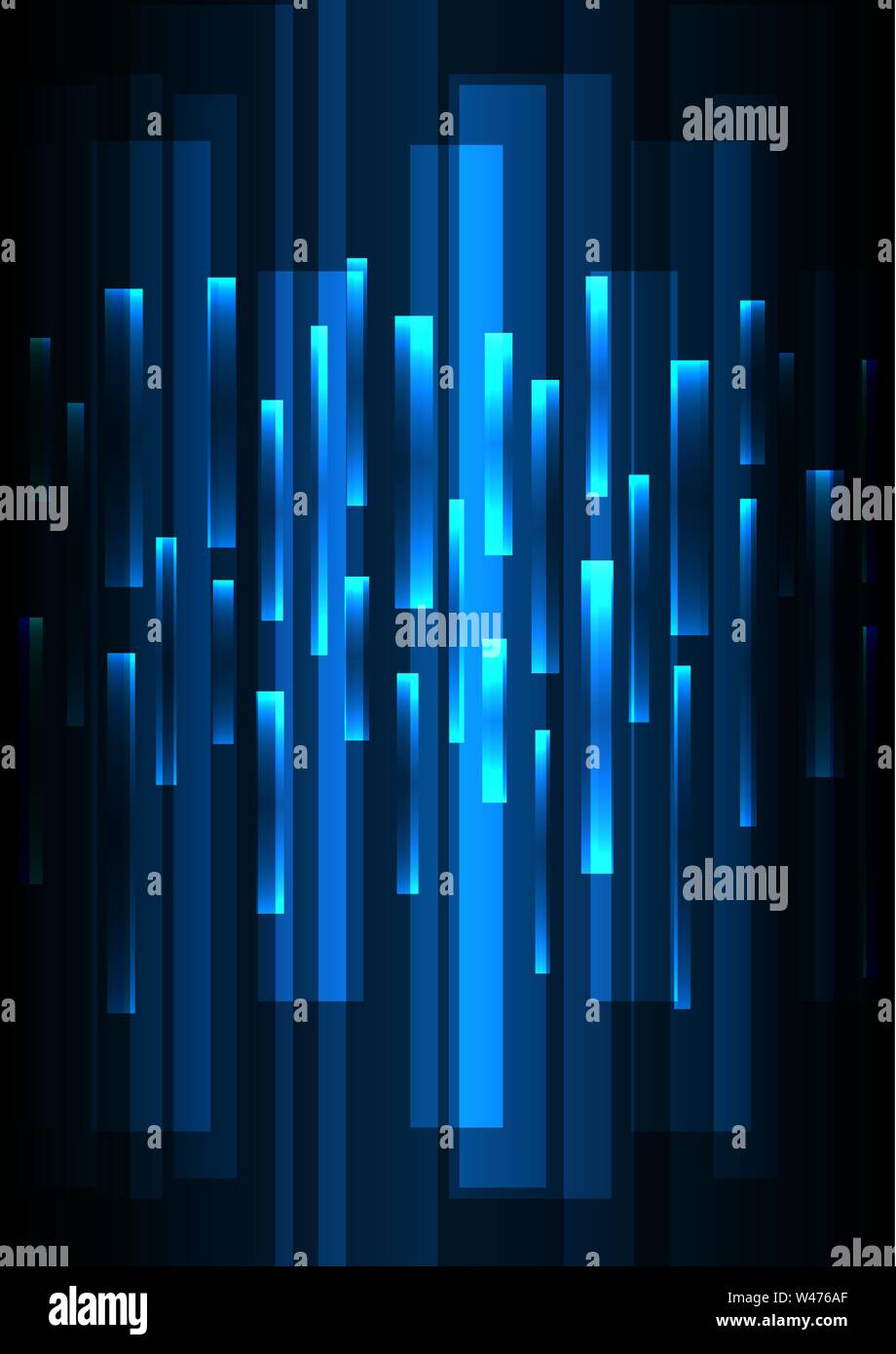 dark multicolour bar overlap in dark background, stripe layer backdrop ...