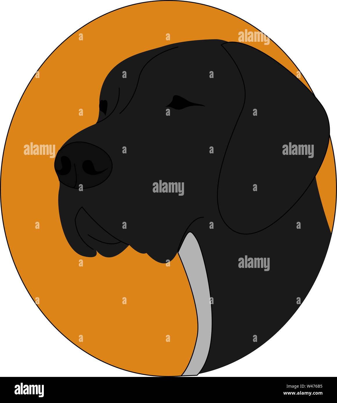 German shepherd icon on Cut Out Stock Images & Pictures - Alamy