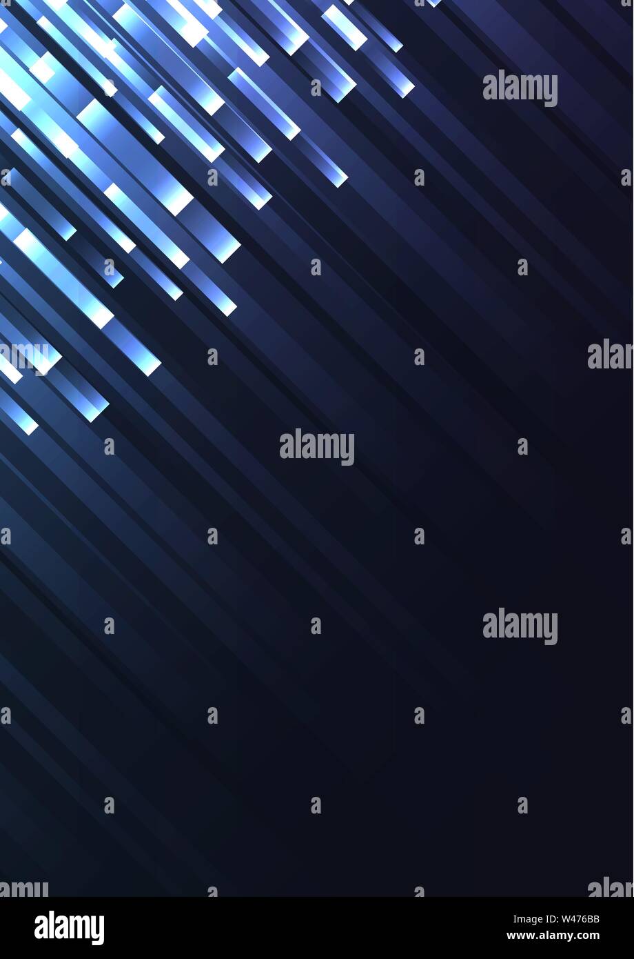 dark multicolour bar overlap in dark background, stripe layer backdrop ...