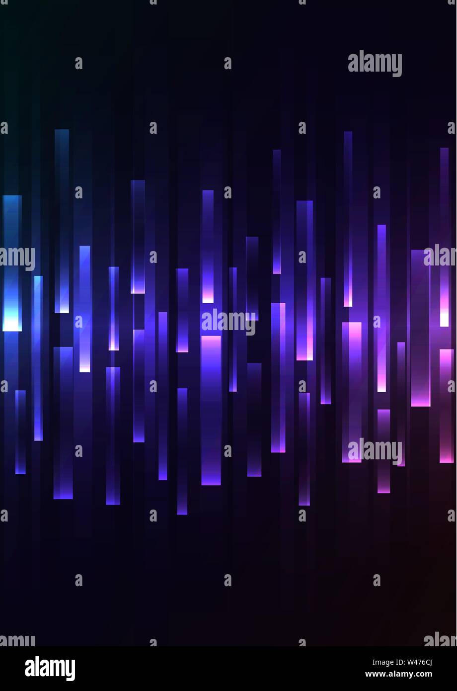 dark multicolour bar overlap in dark background, stripe layer backdrop ...