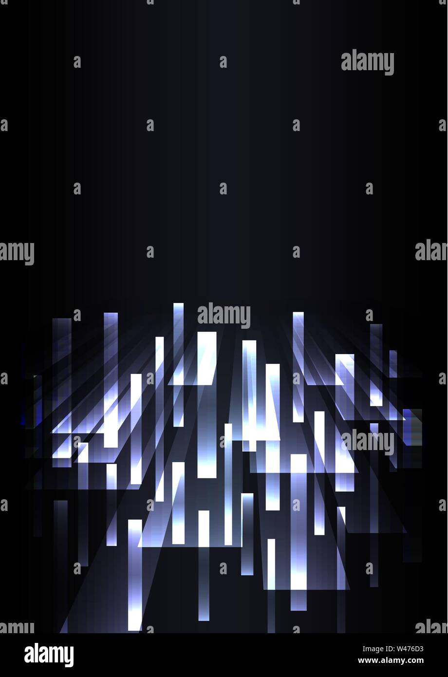 dark multicolour bar overlap in dark background, stripe layer backdrop ...