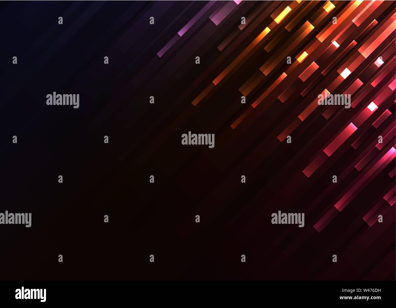 dark multicolour bar overlap in dark background, stripe layer backdrop ...