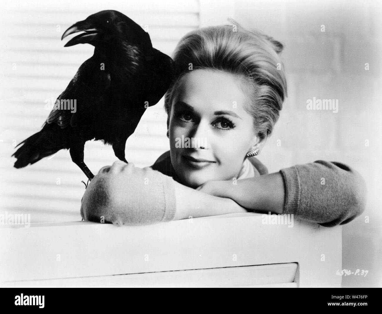 TIPPI HEDREN in THE BIRDS (1963), directed by ALFRED HITCHCOCK. Credit ...