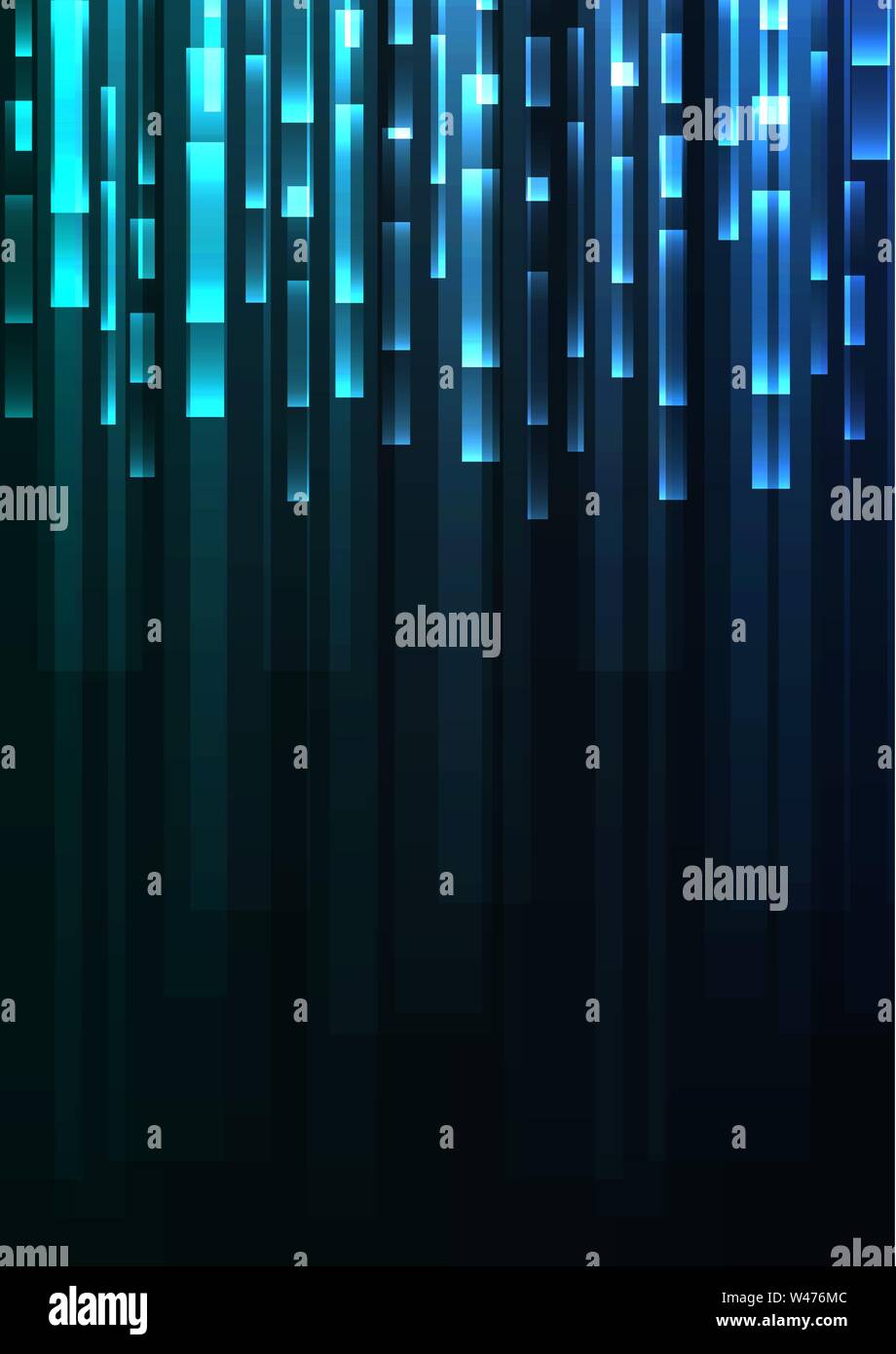 dark multicolour bar overlap in dark background, stripe layer backdrop ...