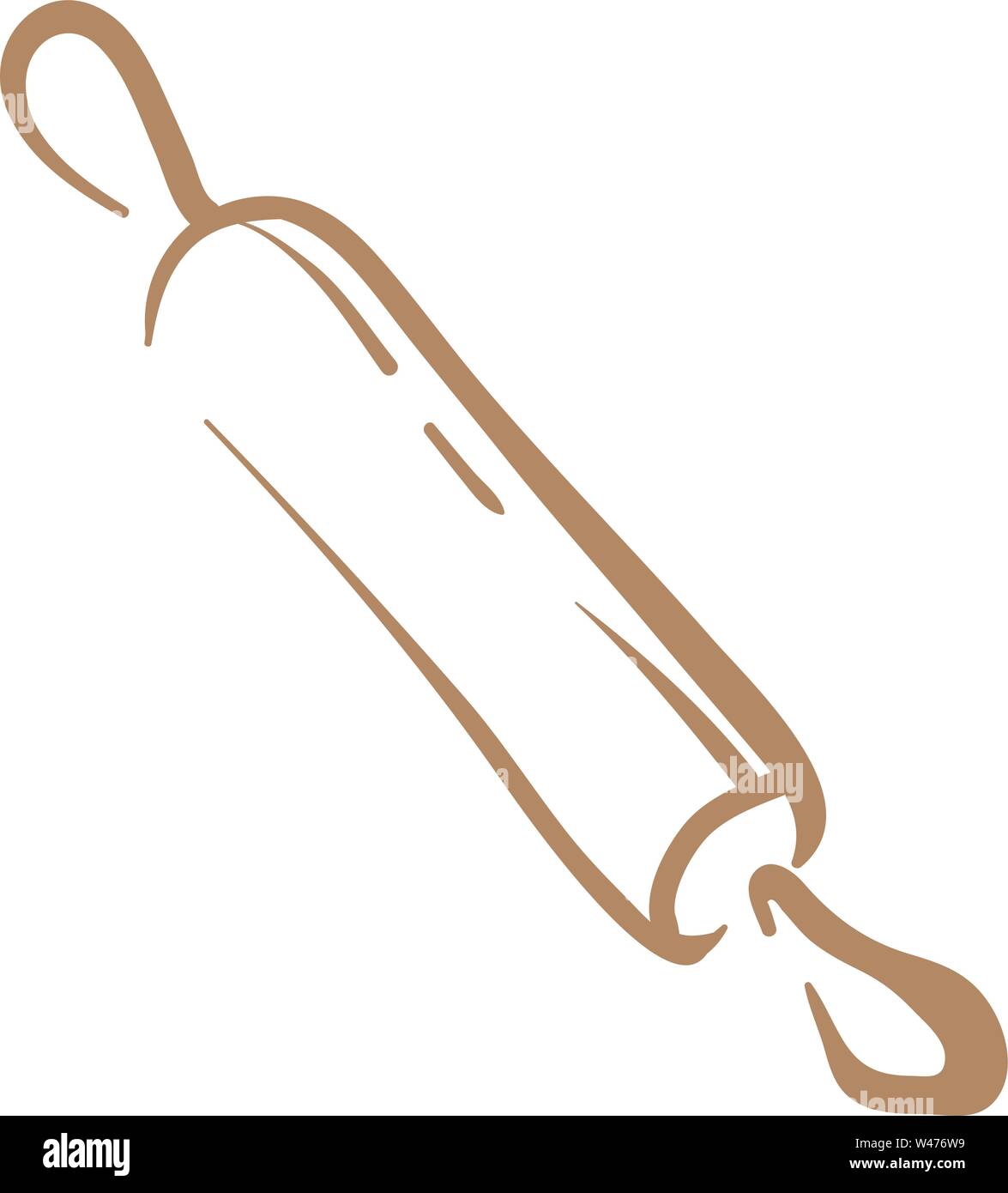 Rolling pin knife bowl Stock Vector Images - Alamy