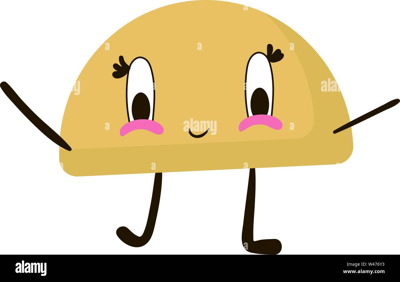 Cute taco, illustration, vector on white background Stock Vector Image ...