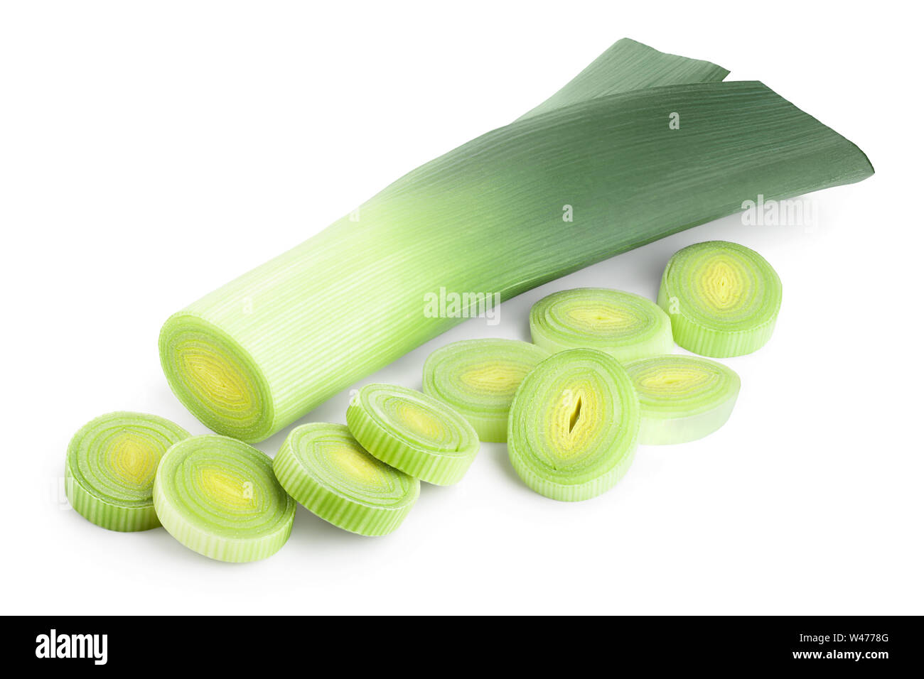 Slice leek vegetable on hi-res stock photography and images - Alamy