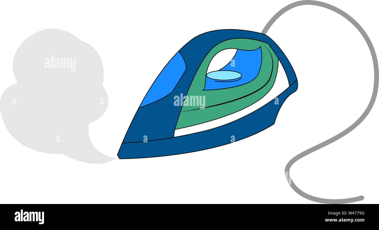 Iron, illustration, vector on white background Stock Vector Image & Art ...