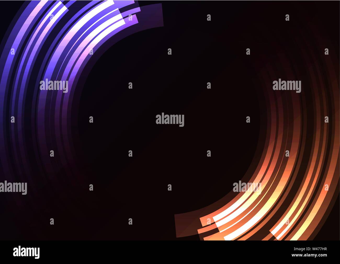 multicolor abstract circle background, digital overlap layer line ...