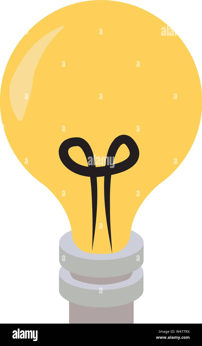 Lighting bulb, illustration, vector on white background Stock Vector ...