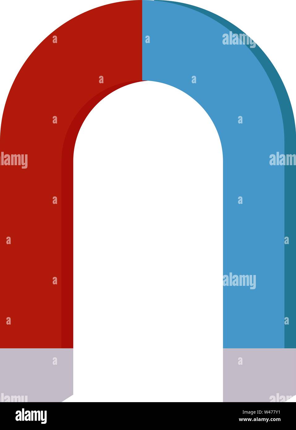 Magnet, illustration, vector on white background Stock Vector Image ...