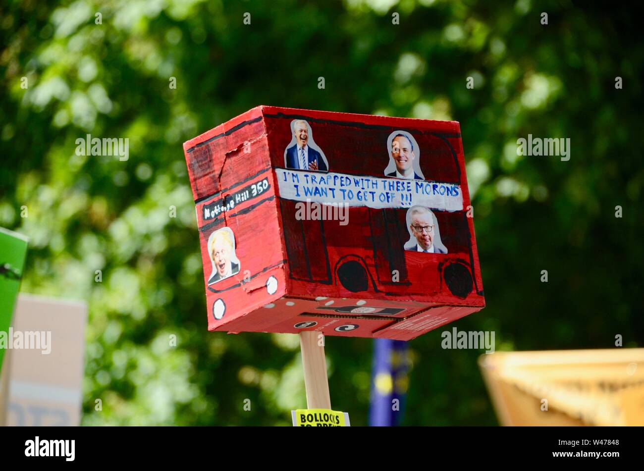 no to boris yes to europe march for change london july 20th 2019 Stock ...
