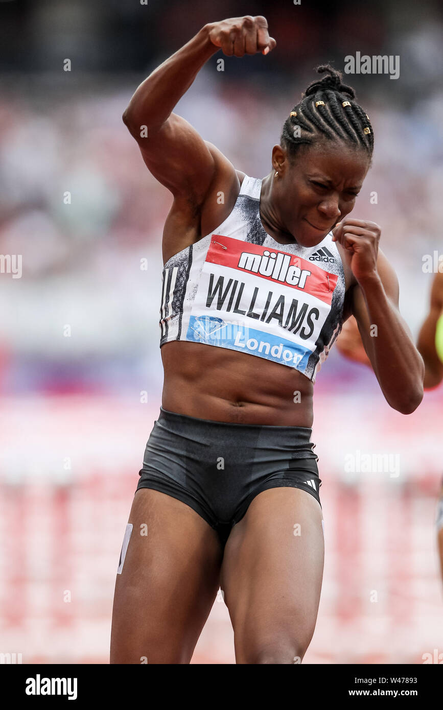 London, UK. 20th July, 2019. Danielle Williams (JAM), wins the Women's ...