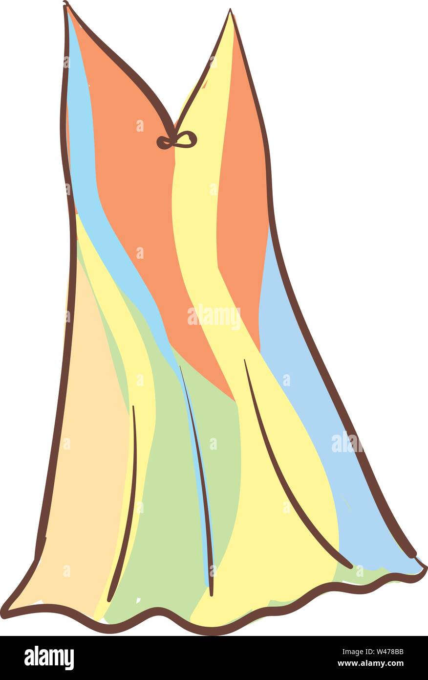 Multicolor slip, illustration, vector on white background Stock Vector ...