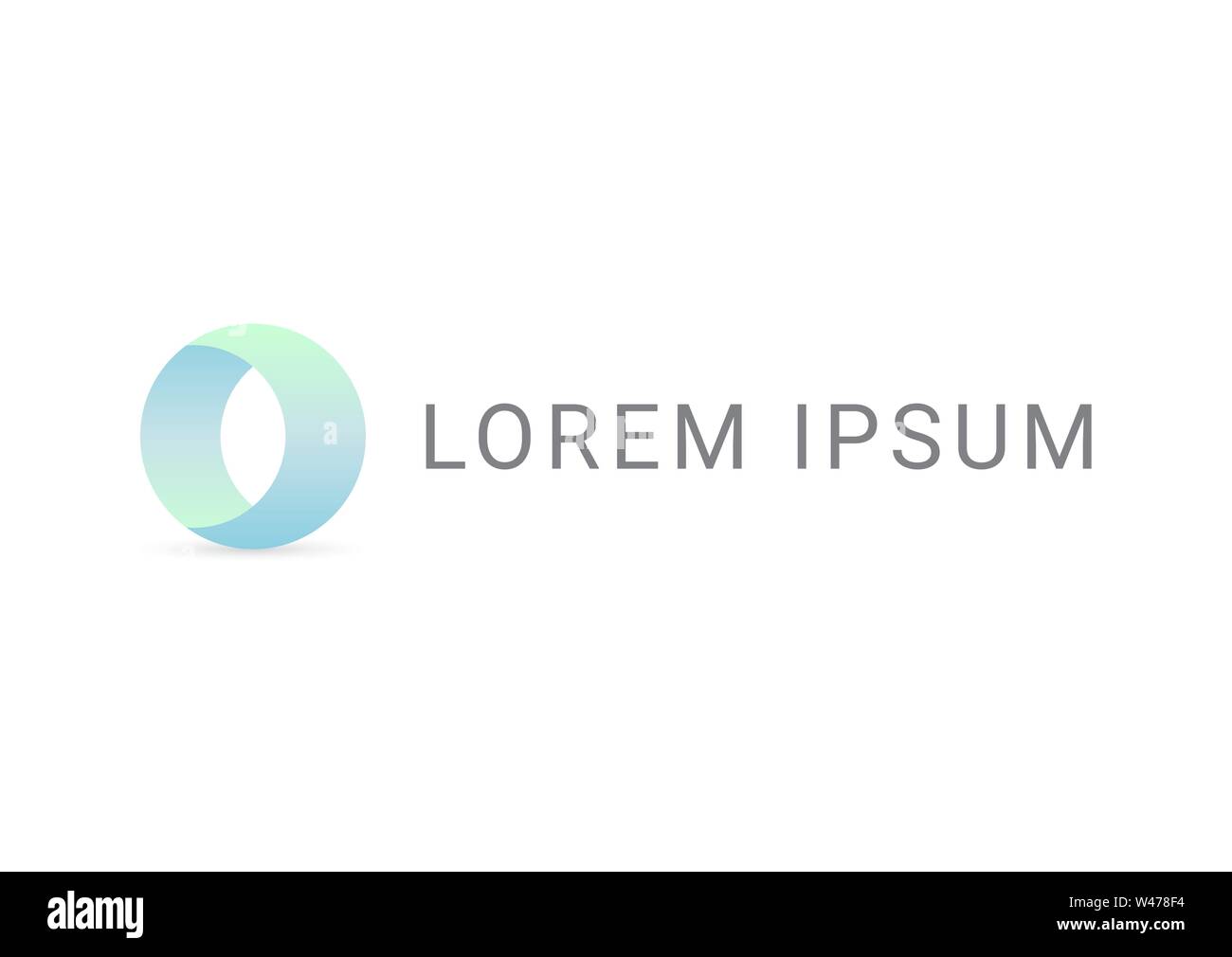 letter o vector logo design template, circle icon, zero sign, curve ...