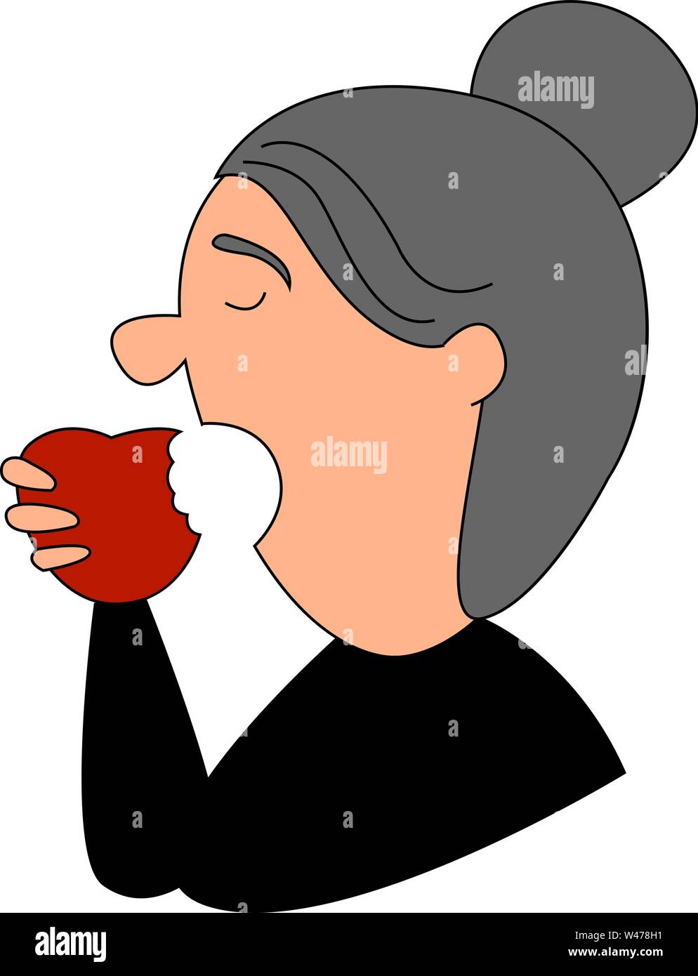 Ripe apple old Stock Vector Images - Alamy
