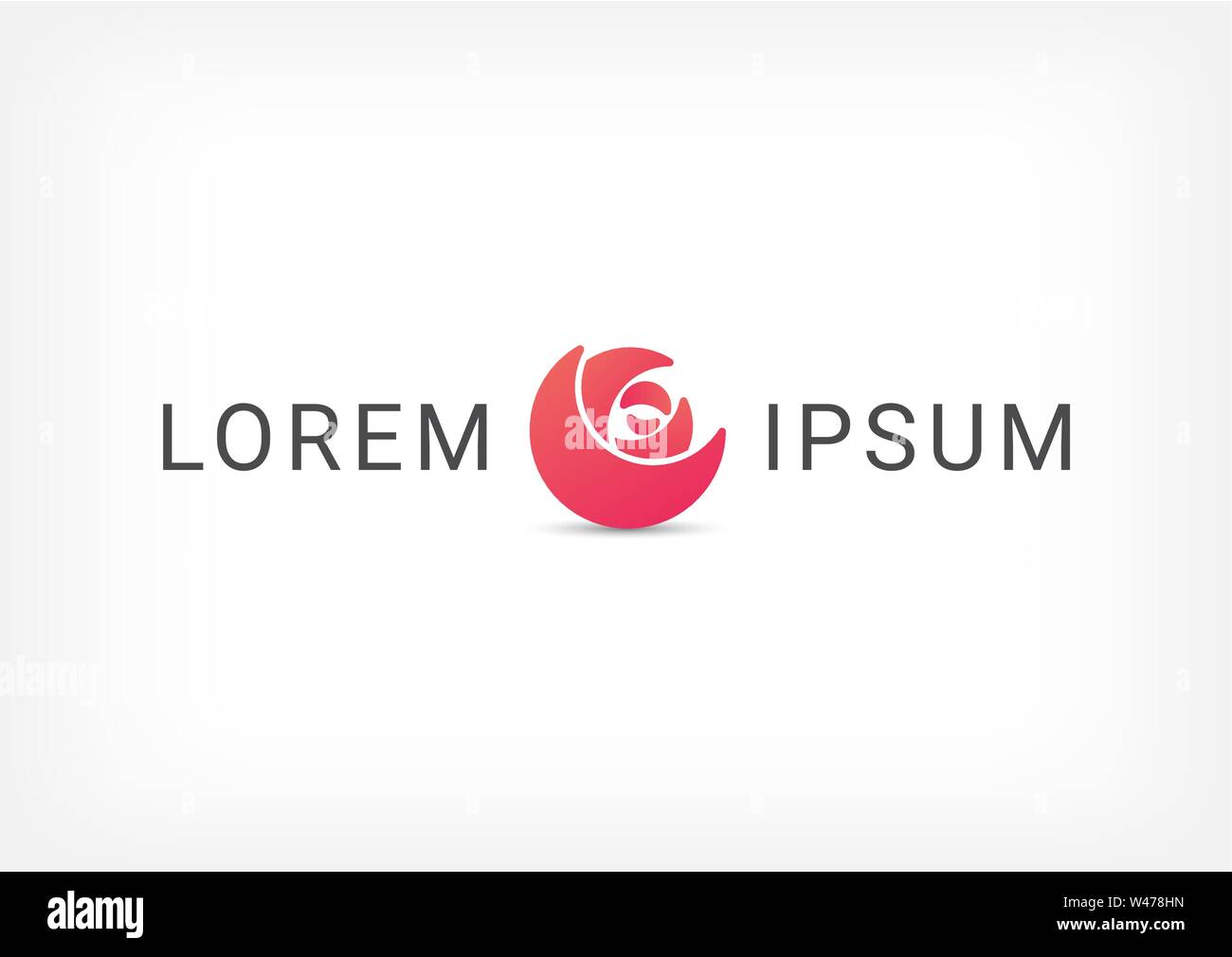 curve rose vector logo design template, beauty icon, floral abstract ...