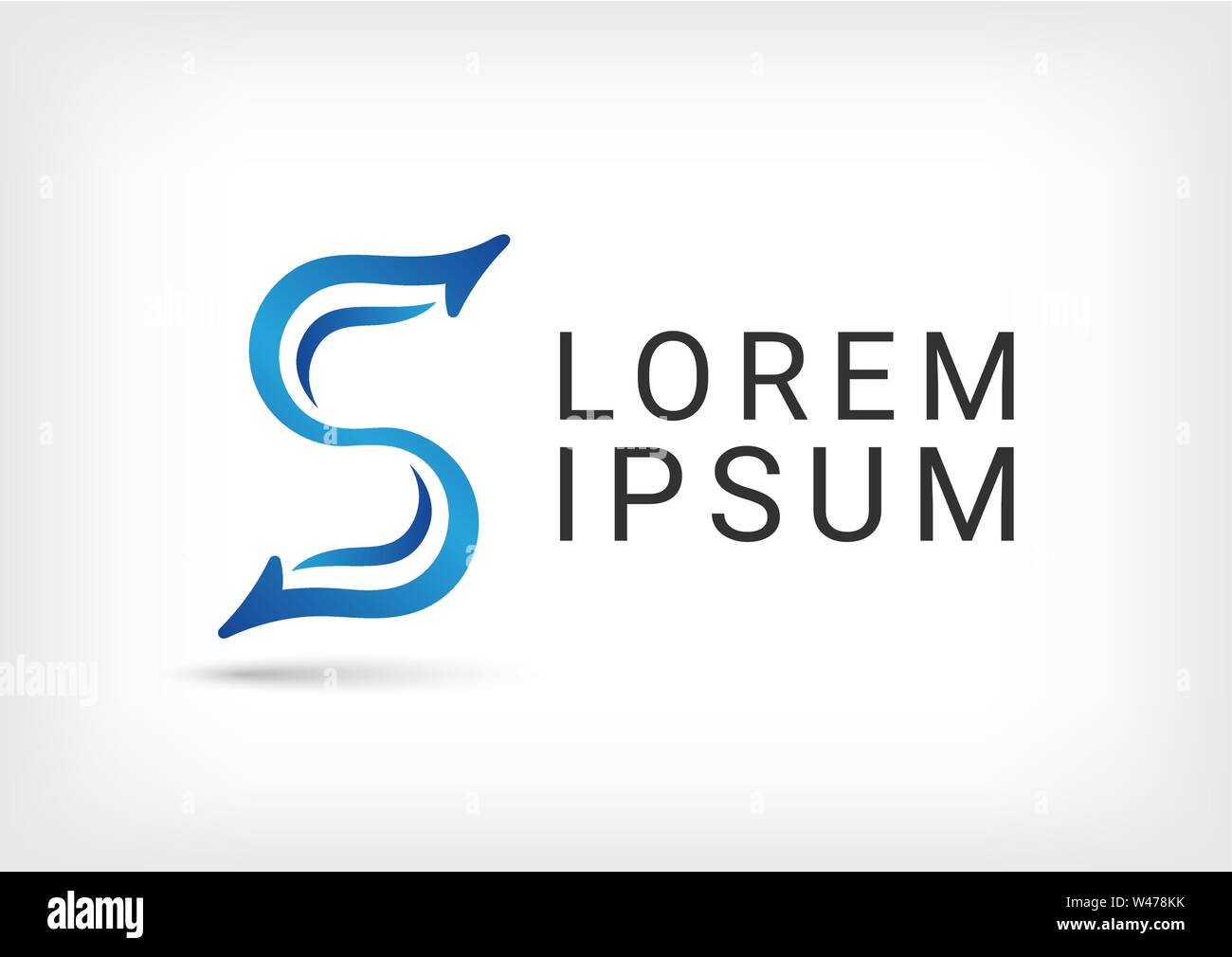 letter s vector logo design template, curve icon, modern alphabet ...