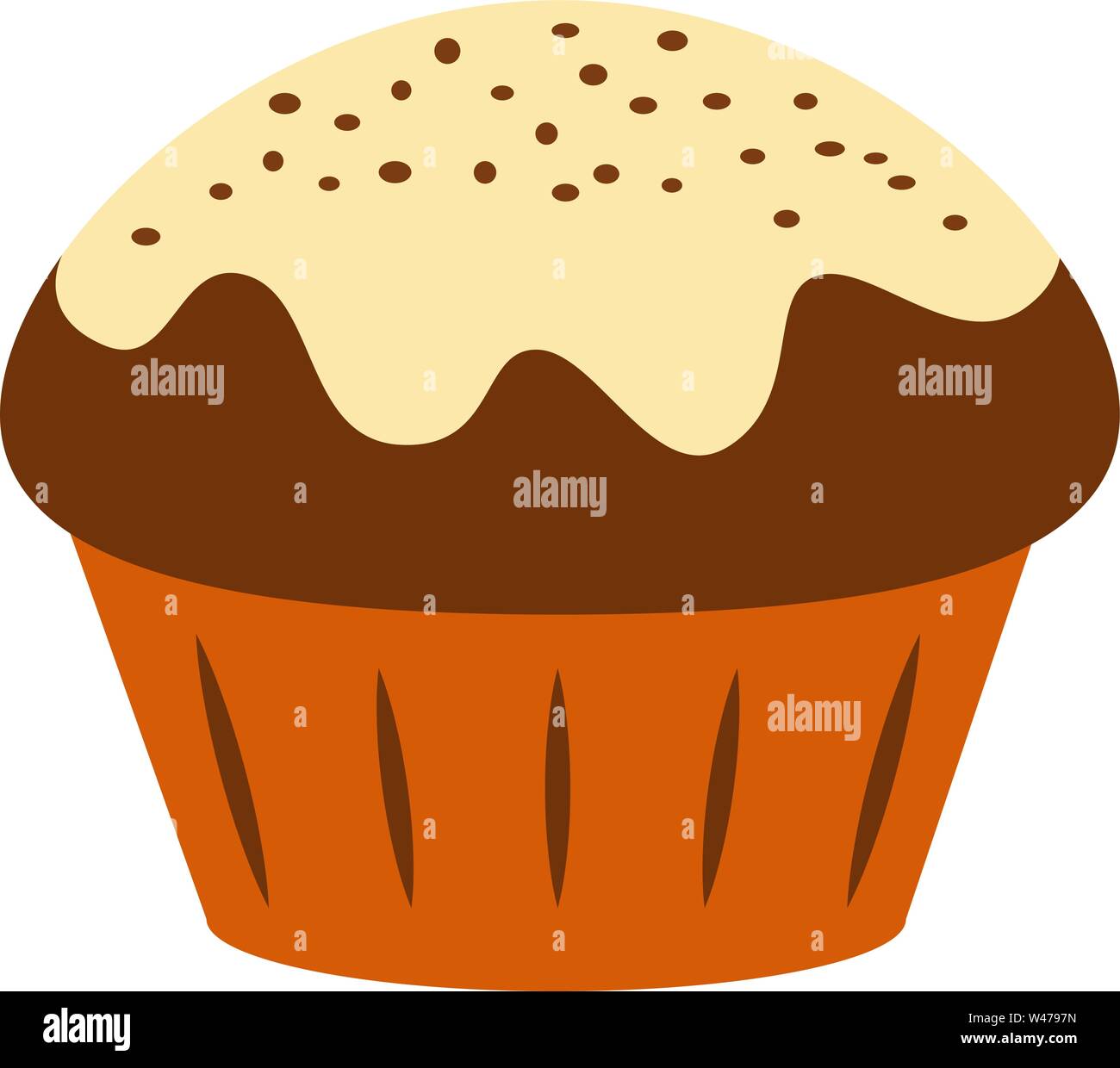 Puncake, illustration, vector on white background Stock Vector Image ...
