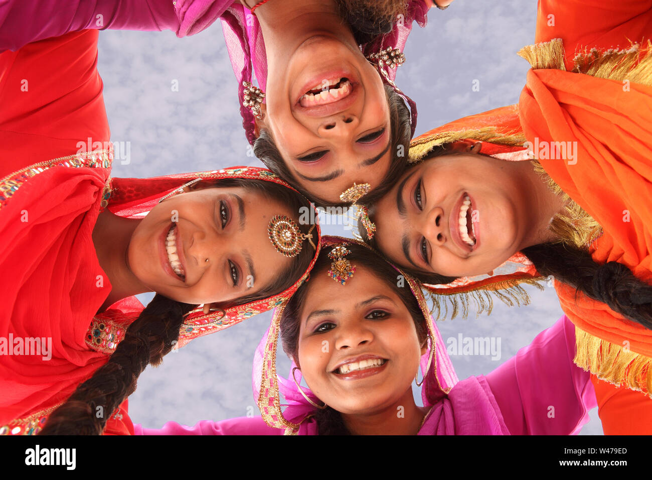 Group of Indian people performing folk dance Stock Photo - Alamy
