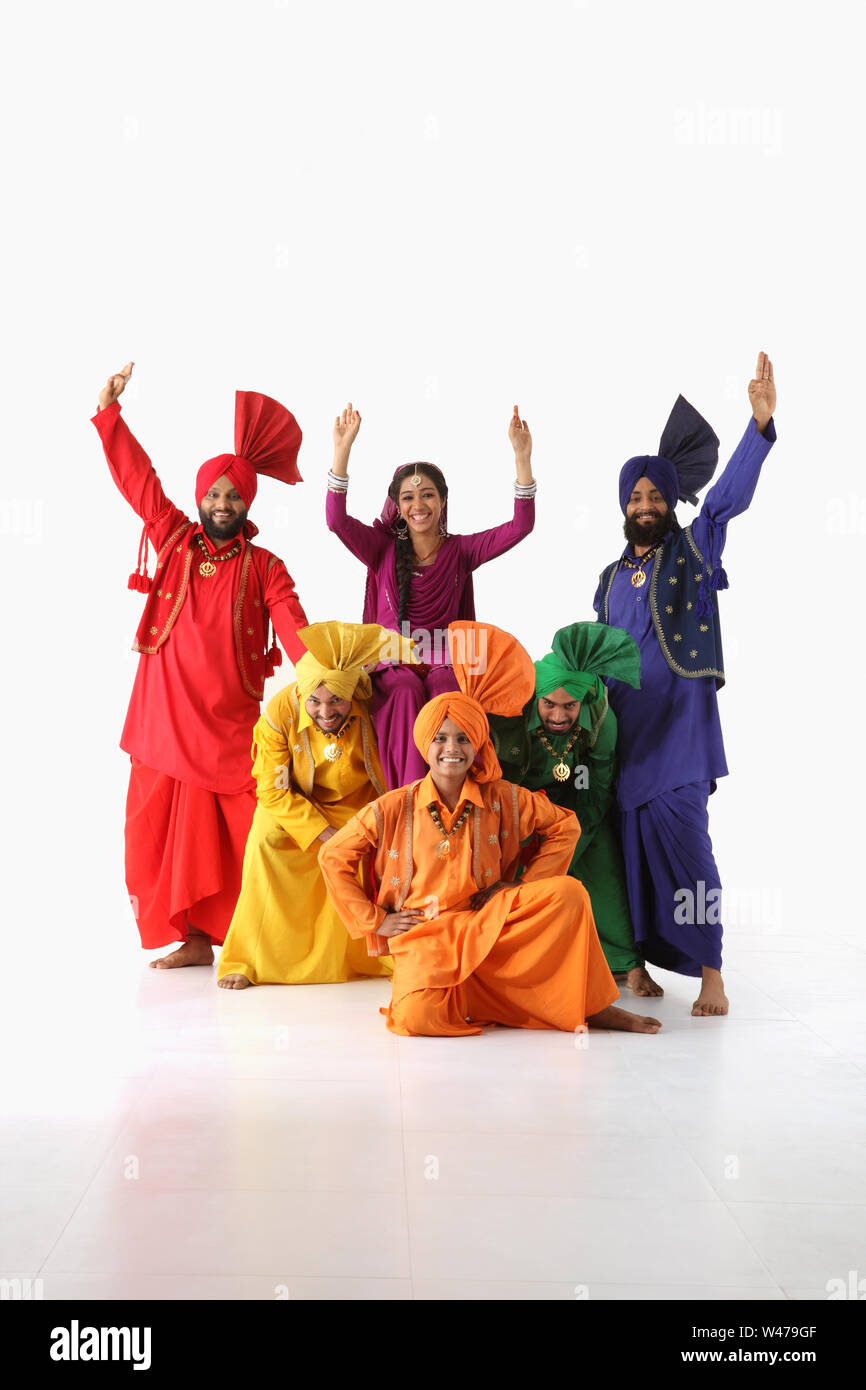 Group of people performing folk dance Stock Photo - Alamy
