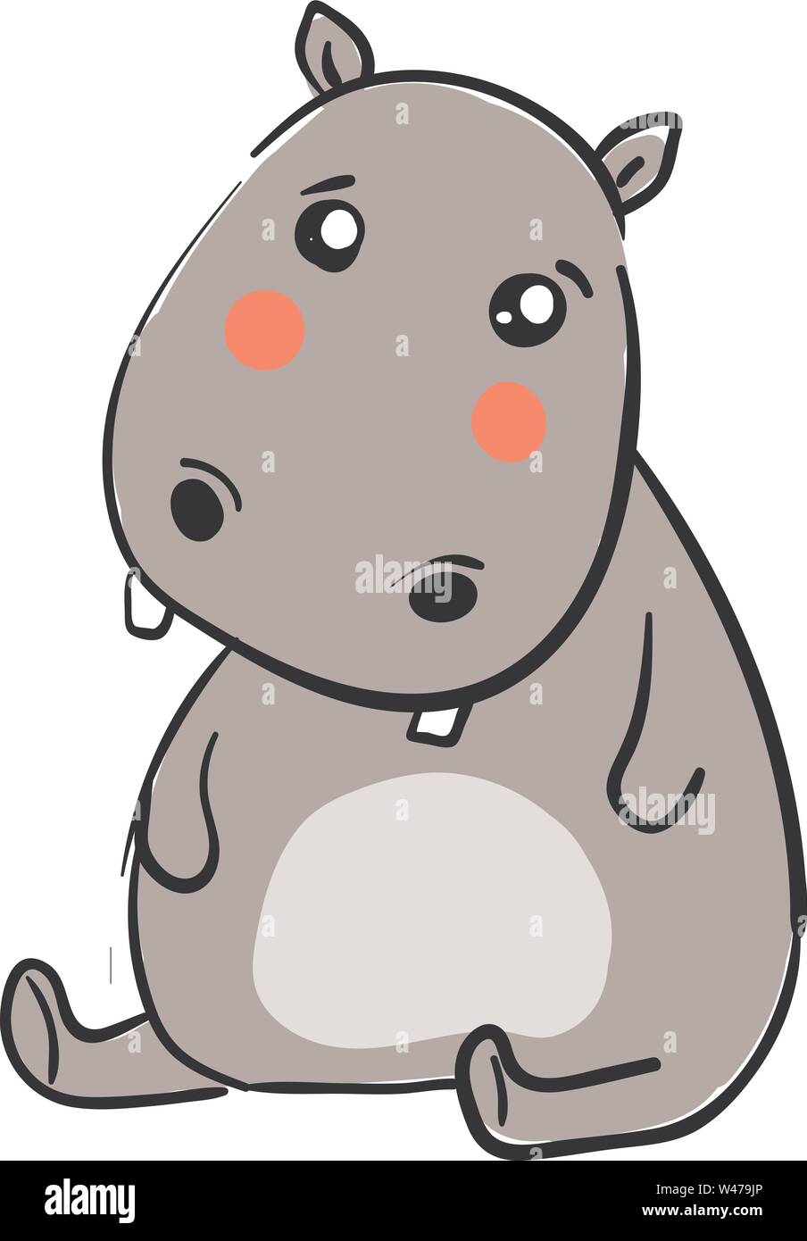 Sad hippo hi-res stock photography and images - Alamy