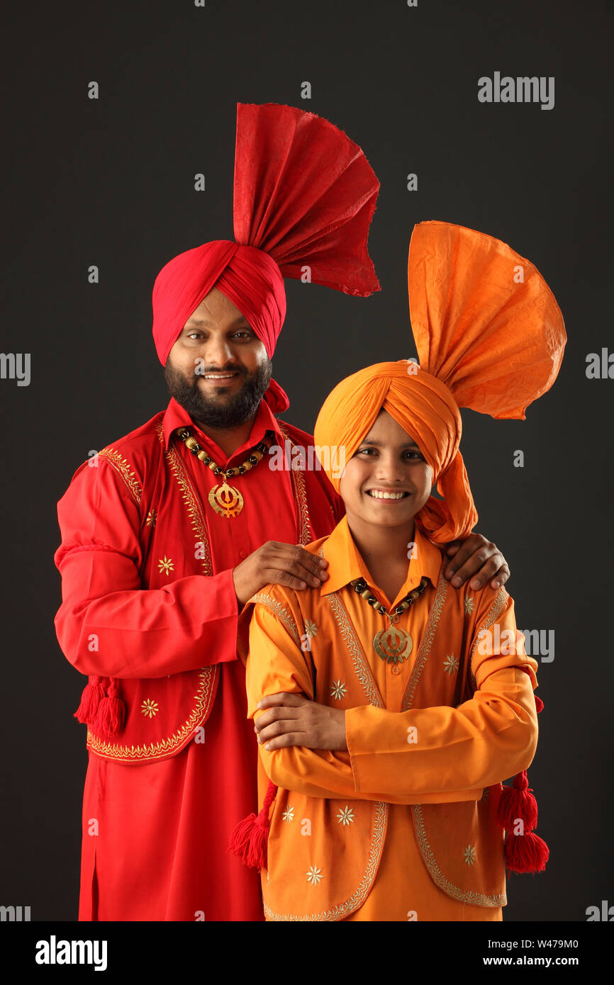 Sikh father son hi-res stock photography and images - Alamy