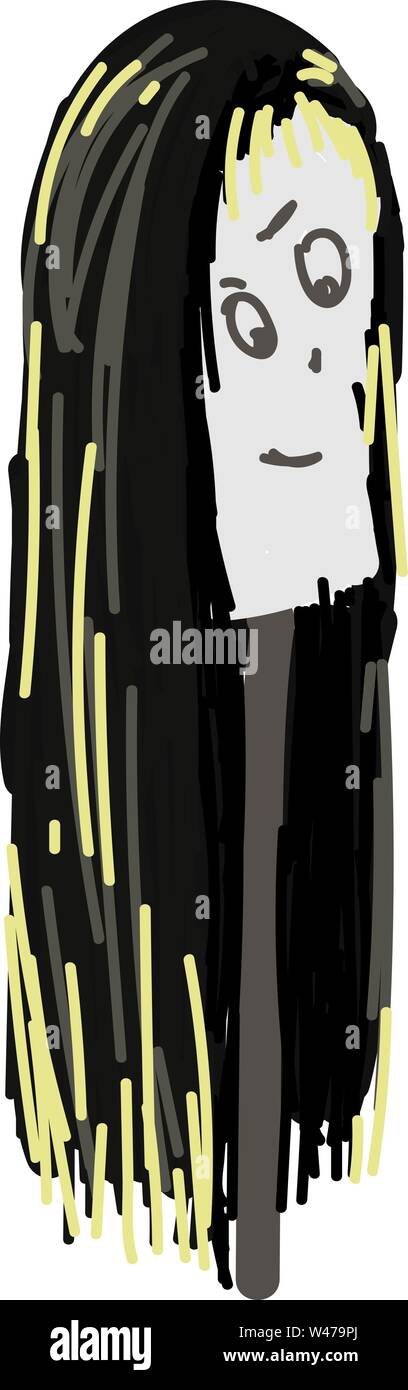 Wig vector vectors Cut Out Stock Images & Pictures - Alamy