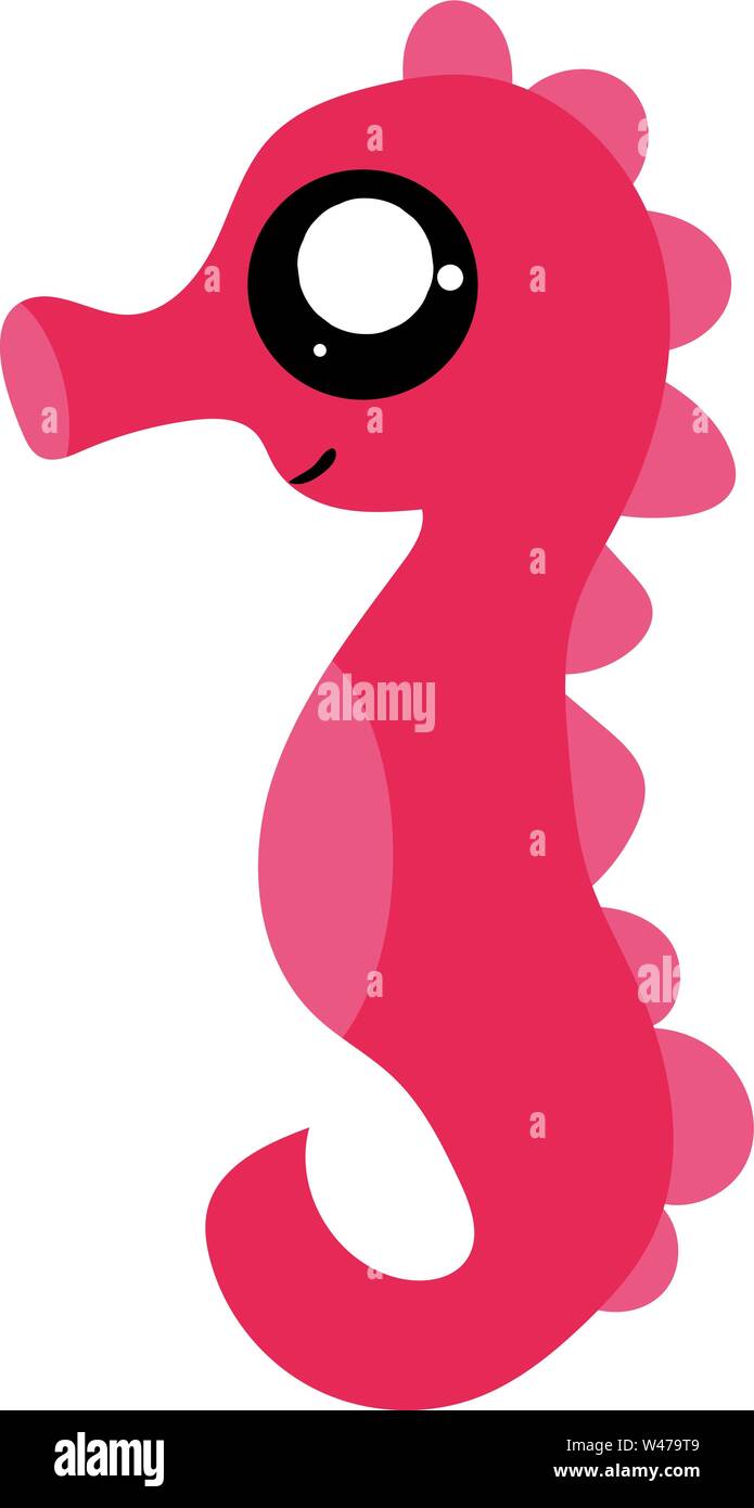 Pink Seahorse Clip Art