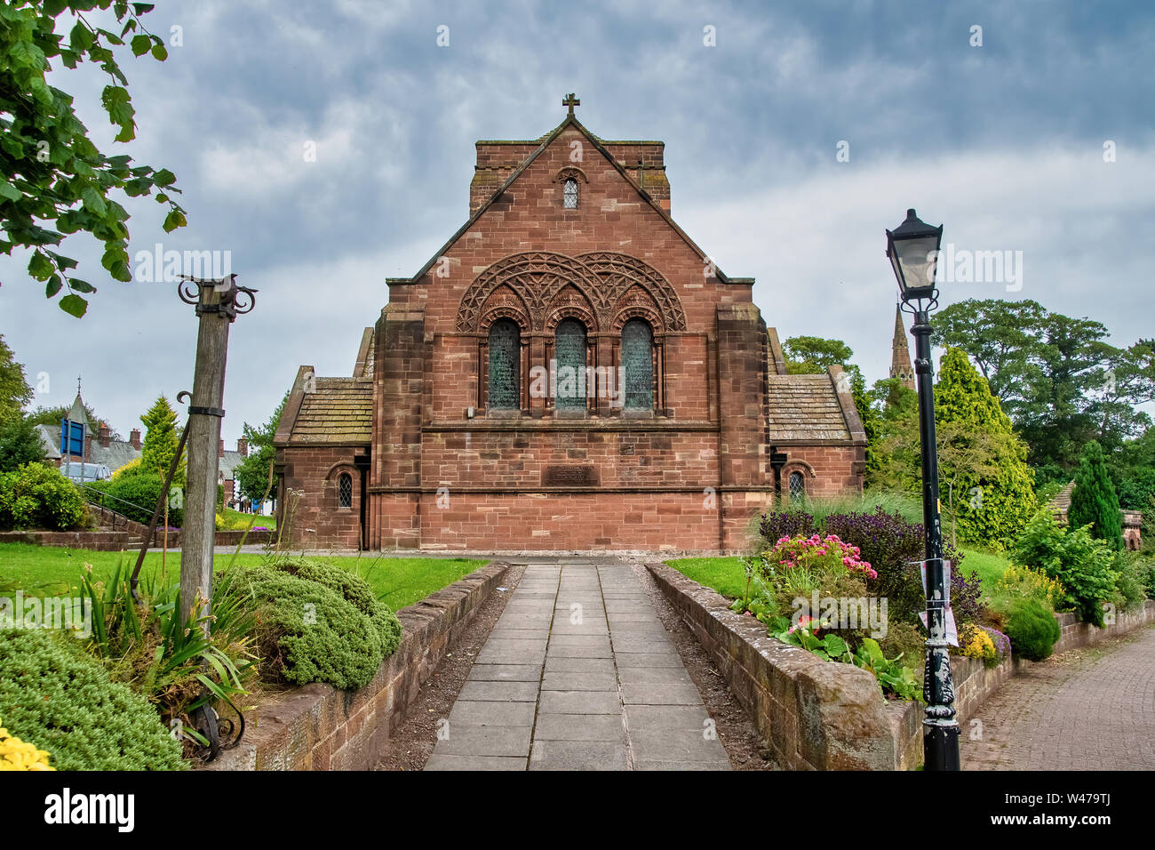 Exterior view of a Church in England Stock Photo - Alamy