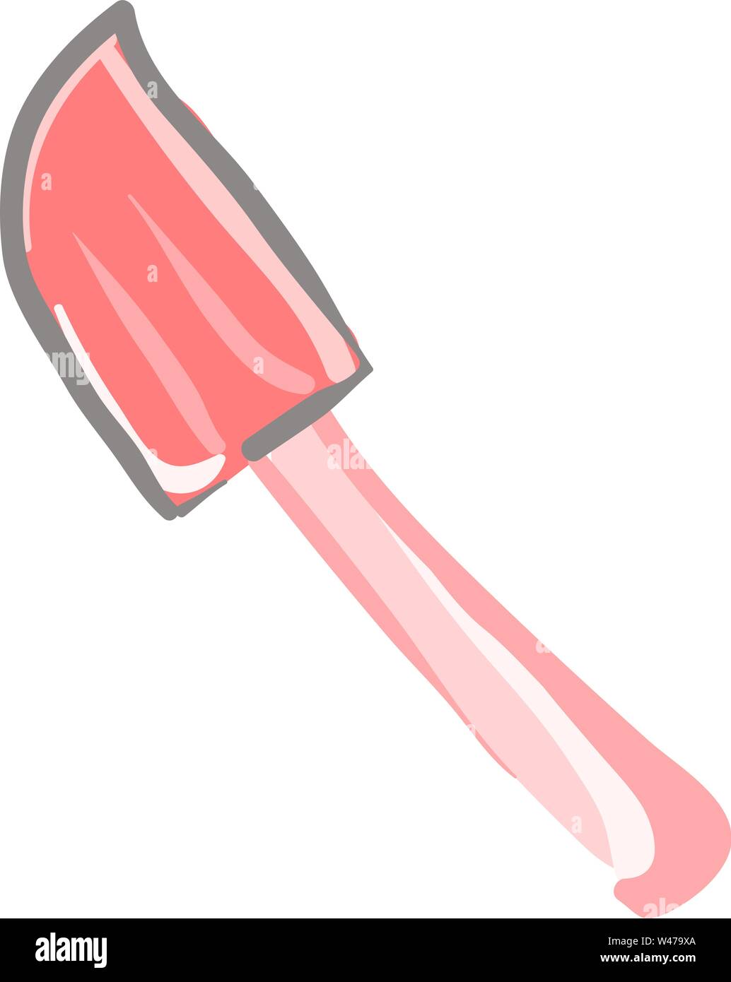 Silicone for pan, illustration, vector on white background Stock Vector ...