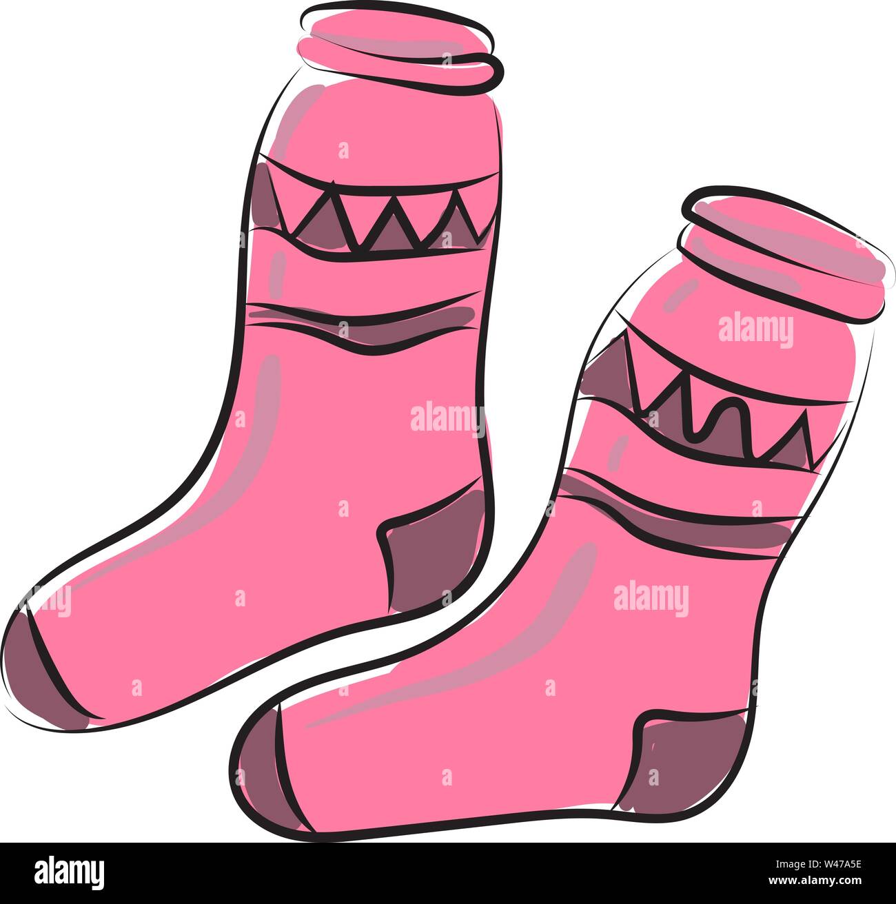 Christmas tree on pink Stock Vector Images - Alamy