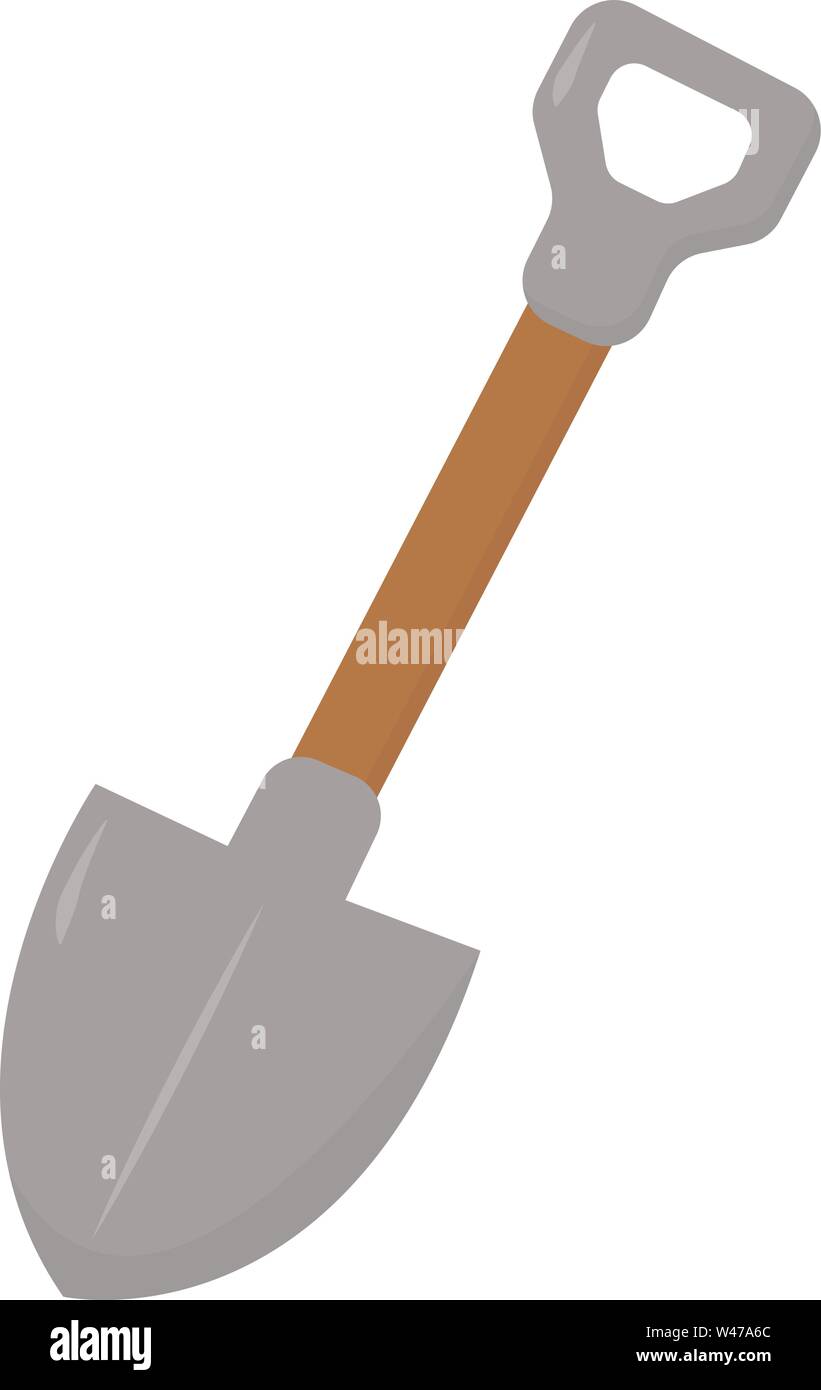 Spade, illustration, vector on white background Stock Vector Image ...