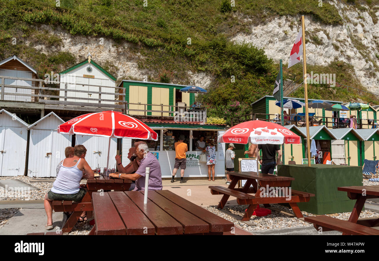 Beer near Seaton, Devon, England, UK. June 2019. Beer beach on the ...