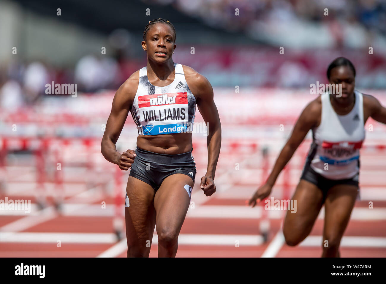 London, UK. 20th July, 2019. Danielle Williams (JAM), Women's 100m ...