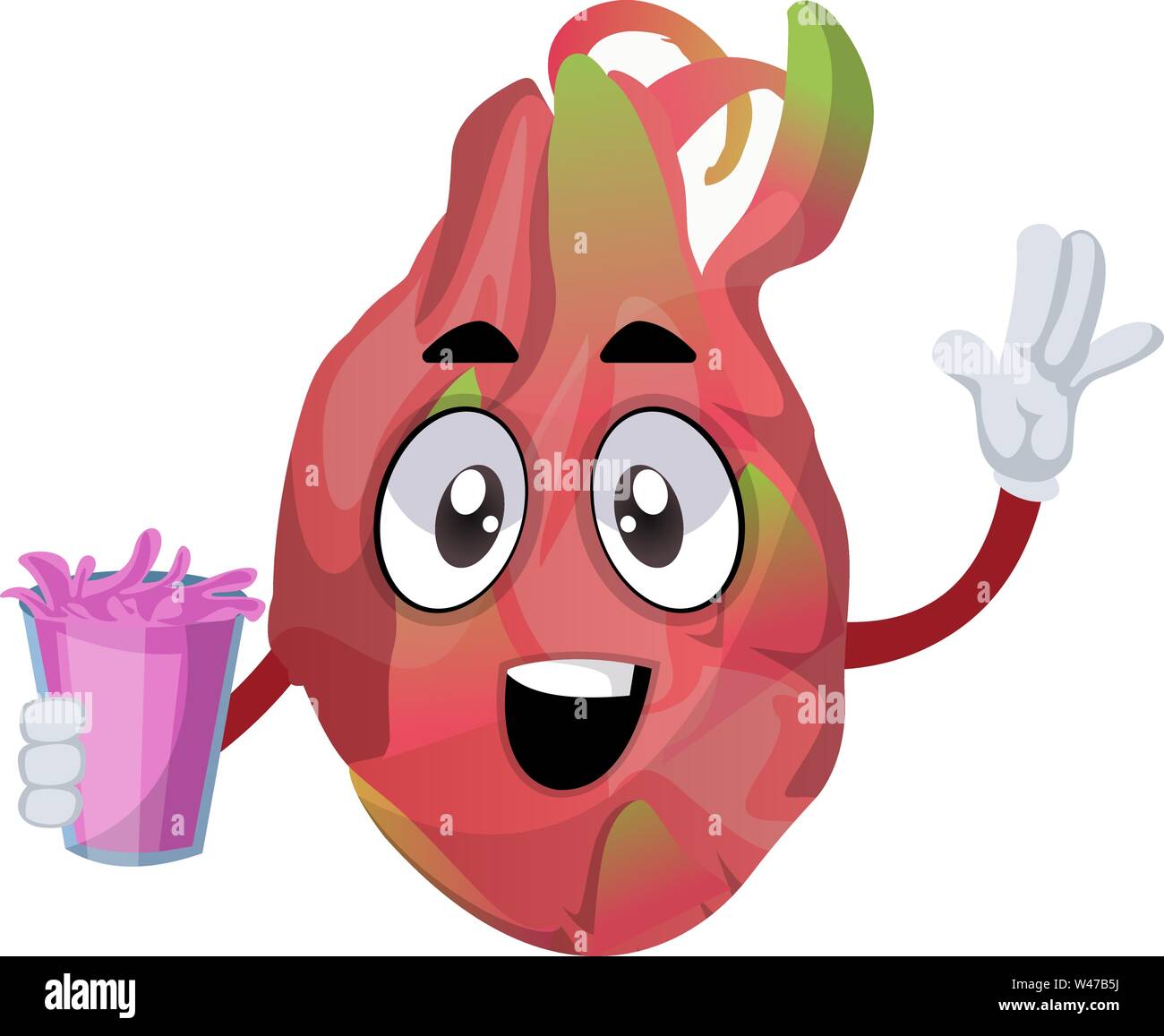 Tropical cocktail dragon fruit Stock Vector Images - Alamy